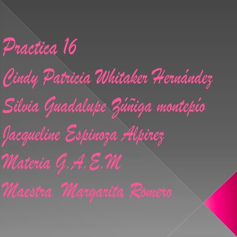 Practica 16 | PPTX