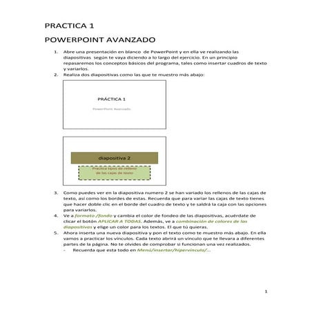 Practica 1 power point avanzado | PDF