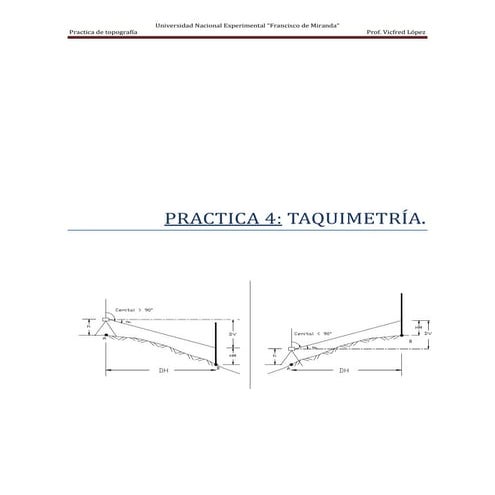 Practica 4 taquimetría. | PDF