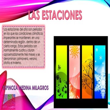 Estaciones Del Año Meses