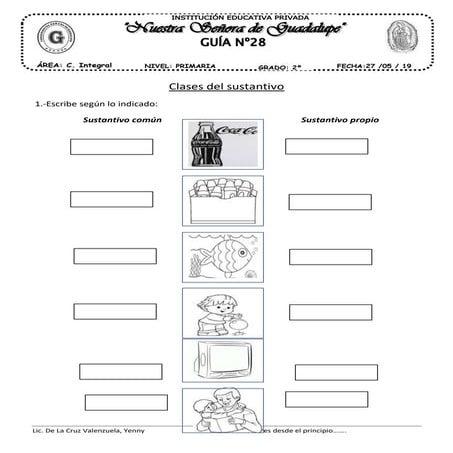 Practica de sustantivo 4 | PDF