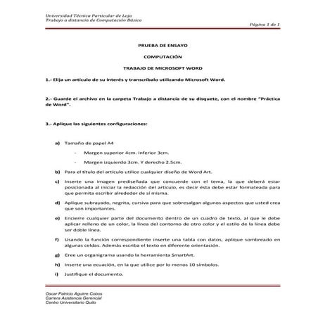Practica de word | DOC