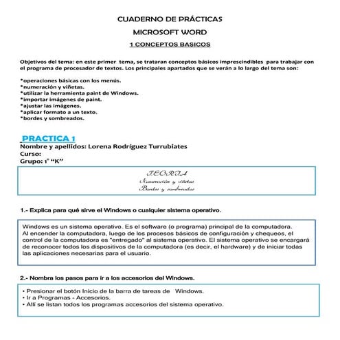 Practicas de Word | DOCX