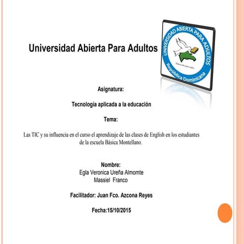 Practica docente clase tic y el ingles | PPT