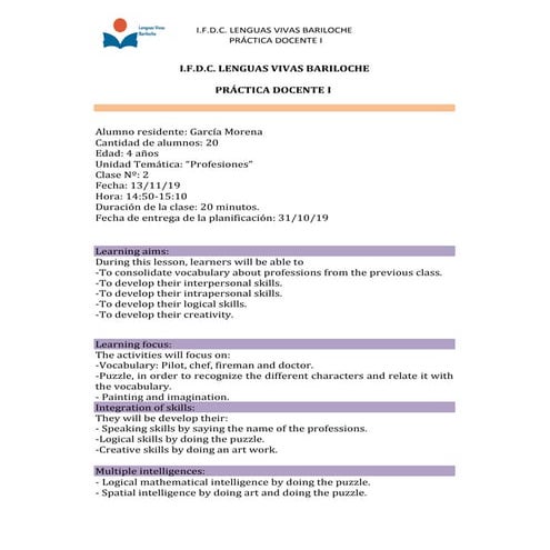 Didactic Unit 2 - WEEK 1 SEN | DOCX