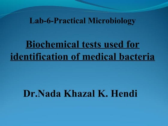 Enterobacteriaceae , Enterobacter and their Biochemical Test | DOCX