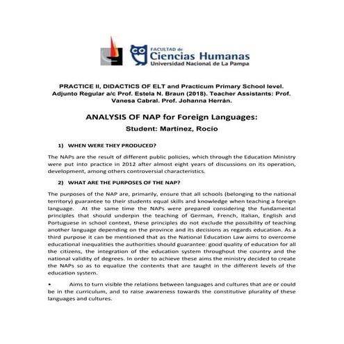 Didactic Sequence | PDF