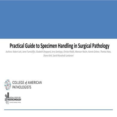 Practical guide to Specimen handling pdf | PDF
