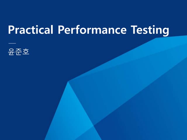 Practical Perf Testing D2startup Ppt