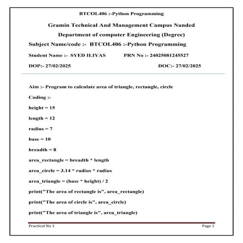 Practical_01_complete iliyas.pdf fghdtsb | PDF