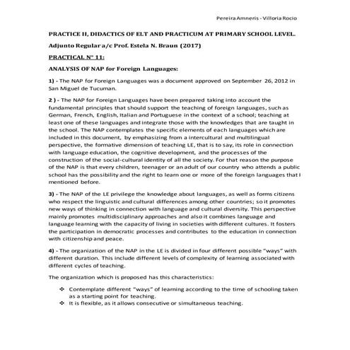 Didactic Sequence- Fourth grade | PDF