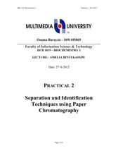 Paper chromatography of spinach leaf | PDF
