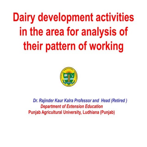 Practical 3 Dairy development | PPT