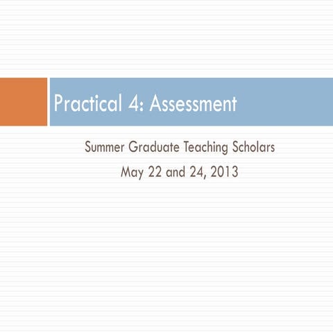Practical4 assessment | PPT