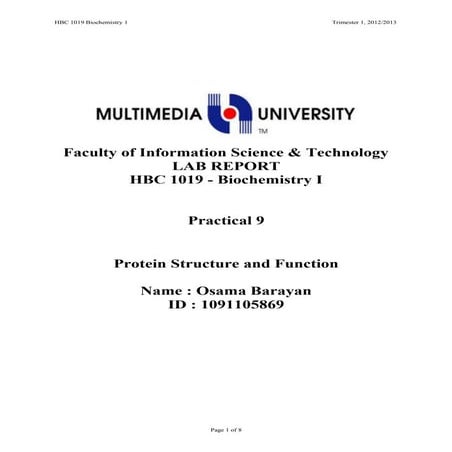 Protein structure visualization tools-RASMOL | DOCX