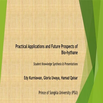 Practical Applications and Future Prospects of Bio-hythane.pptx