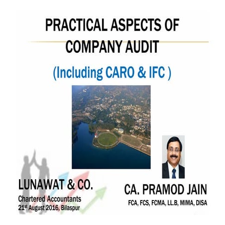Practical aspects of company audit including CARO and IFC | PDF