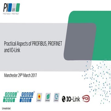 Practical aspects of PROFIBUS, PROFINET and IO-Link seminar ...