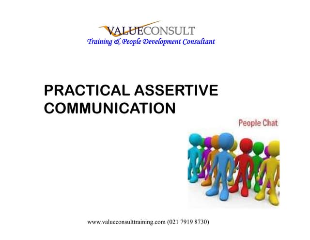 Practical Assertive Communication Pdf Technology And Computing