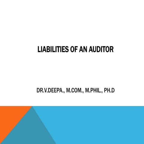 Practical auditing | PPTX