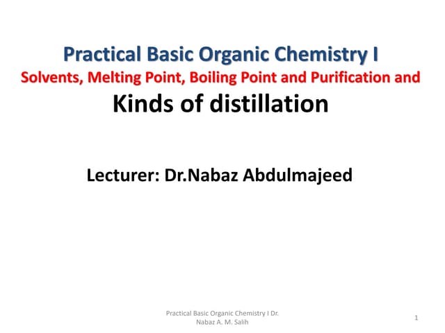 Determination of boiling point | PDF