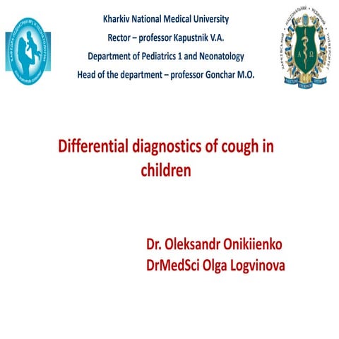 Differential diagnosis of cough in pediatric patients | PDF