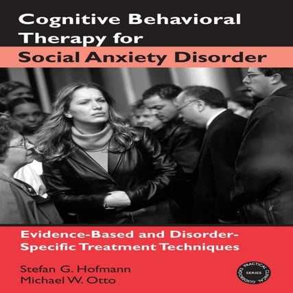 cognitive behavioral therapy for social anxiety disorder (CBT) | PDF