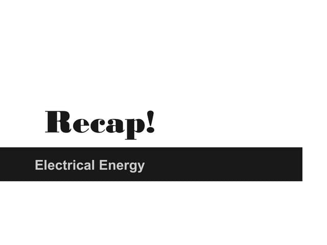 Electrical Power and Energy | PPTX