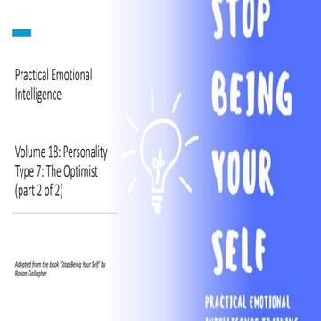 Practical emotional intelligence volume 18 | PPT