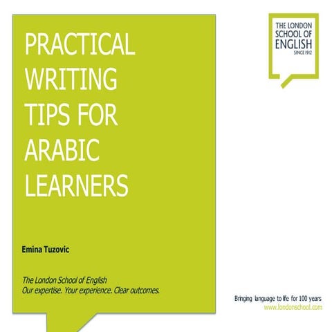 Practical English writing tips for Arabic speakers | PDF