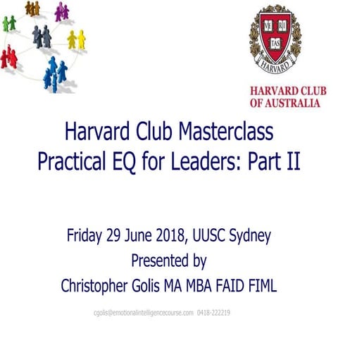 Practical eq for leaders part 2 slideshare | PPT | Free Download