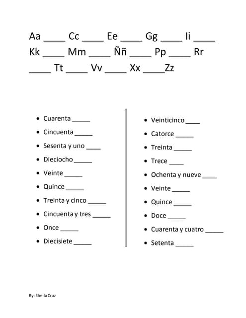 Practicar Las letras mayusculas | DOCX