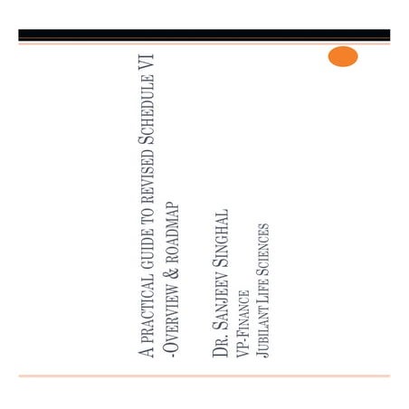 Practical guide to the revised schedule vi | PDF