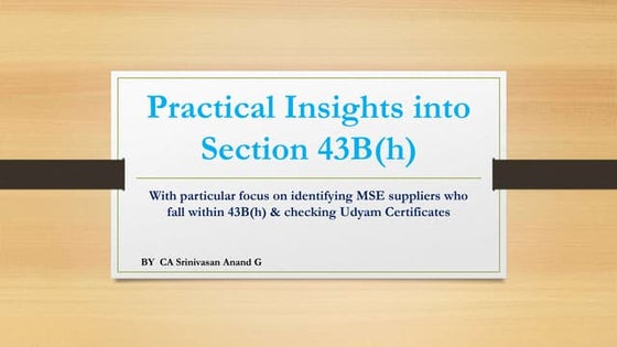 Valuation Examination mandated by law in India | PPT