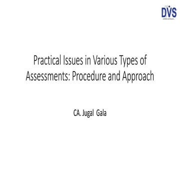 Practical issues in various types of assessment | PPTX | Personal Taxes ...