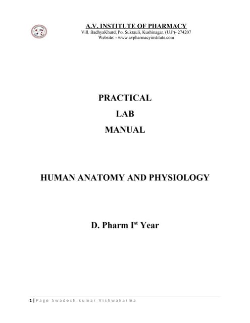 Expt. 1 Introduction to in vitro pharmacology and physiological salt solutions | PPTX ...