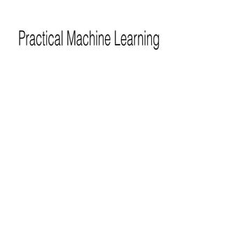 Practical Machine Learning | PPT