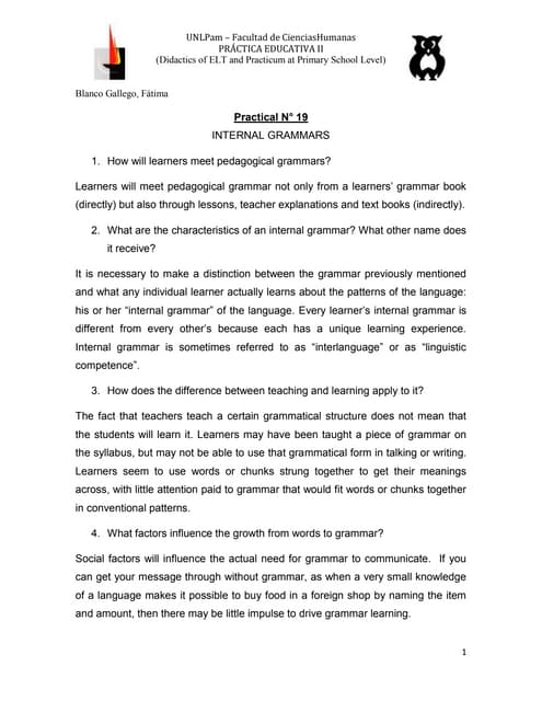 Explicit and implicit grammar teaching | PPT