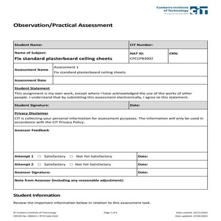 Practical observation Wall Sheets Draft.docx