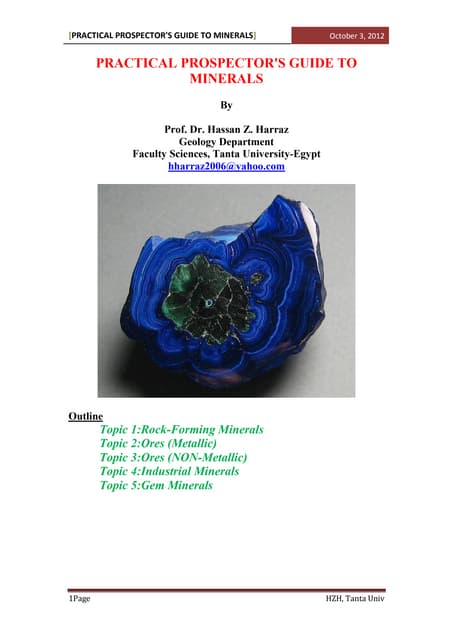 Microscopic Mineralogy- the study of minerals under microscope | PDF | Geology | Science