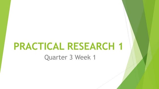 Practical Research 1 Lesson 7 Formulating Research Questions Ppt