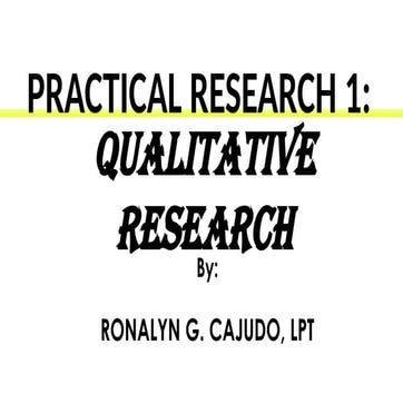 PRACTICAL-RESEARCH-2-lesson 2 the Nature of Research | PPTX