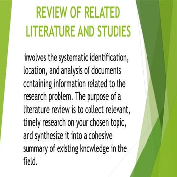 PRACTICAL RESEARCH 1 SLIDES MODULE 4 (REVIEW OF RELATED LITERATURE AND ...