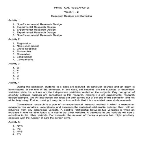 Practical research 2 week 1 2 | DOCX