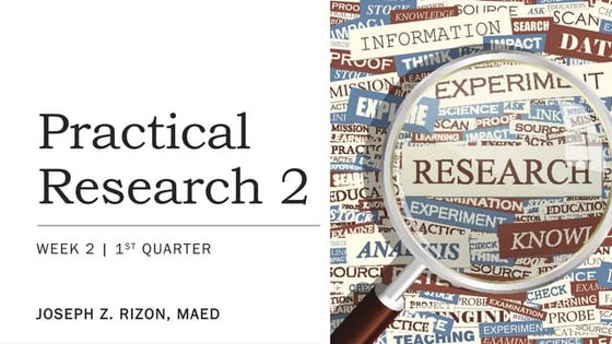 (PR2) Research Design - Practical Research 2 | PPTX | Science