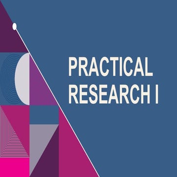 Practical Research (Introduction to Research) | PPT