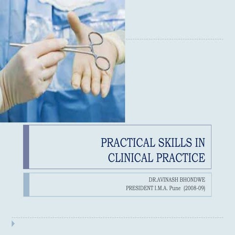 Practical skills in medical practice | PPTX