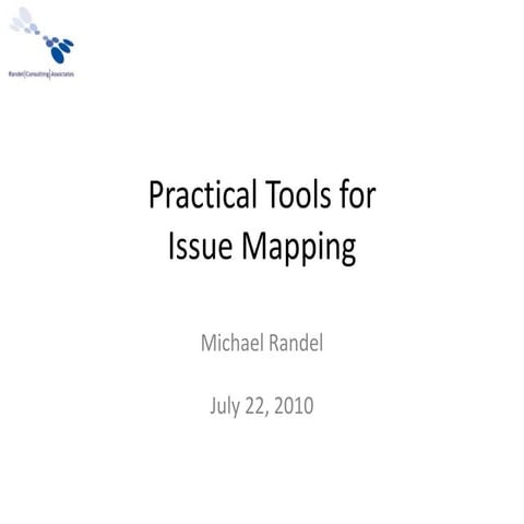 Practical Tools for Issue Mapping | PPTX | Business | Business and Finance