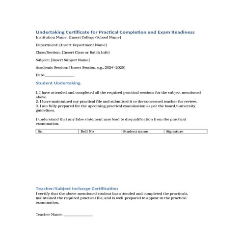 practical under taking performa for management.docx