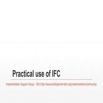 Practical use of IFC | PDF